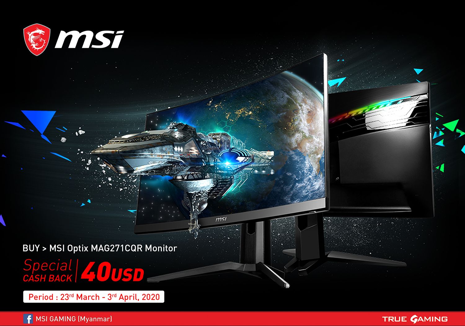 MSI 27” Optix Curved Gaming Monitor Special Cash Back Promotion ~ The ...