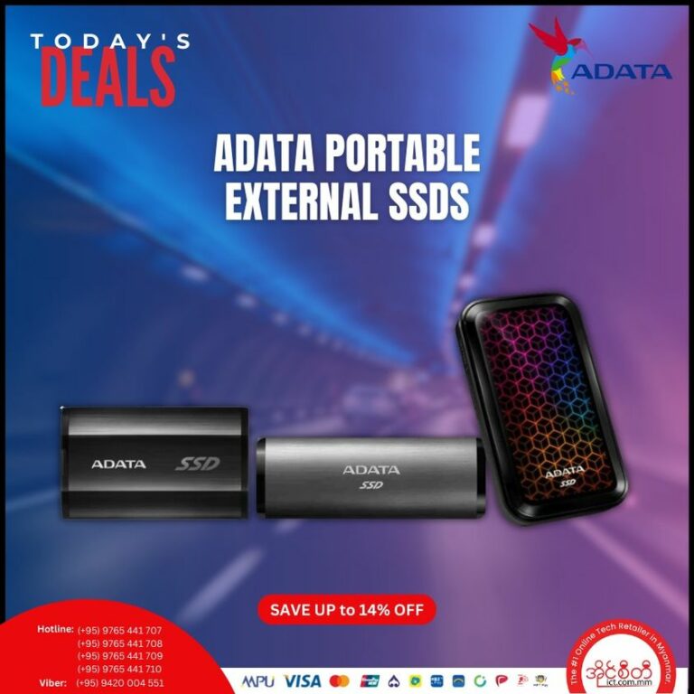 Adata Portable External SSDs, Save up to 14% Off ~ The ICT.com.mm Blog