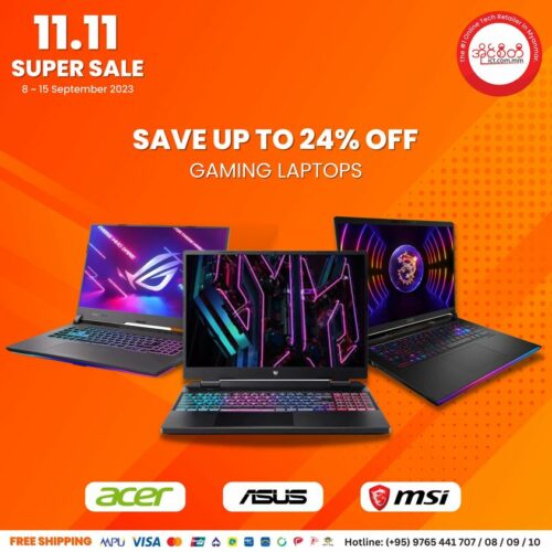 11.11 Super Sale Promotion - Gaming Laptops ~ The ICT.com.mm Blog